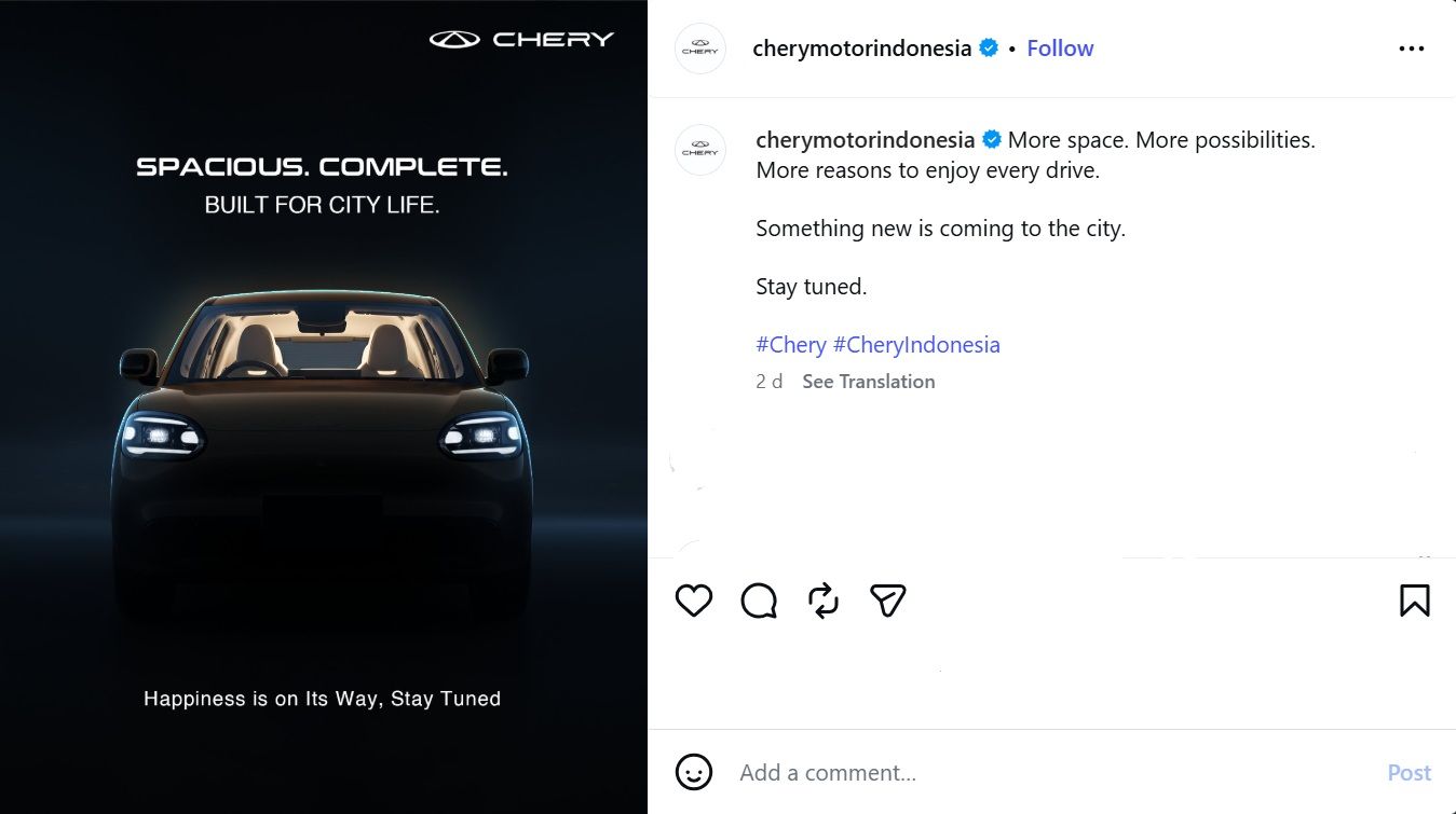 Chery Q sebentar lagi masuk Indonesia, ini kode dari pabrikannya