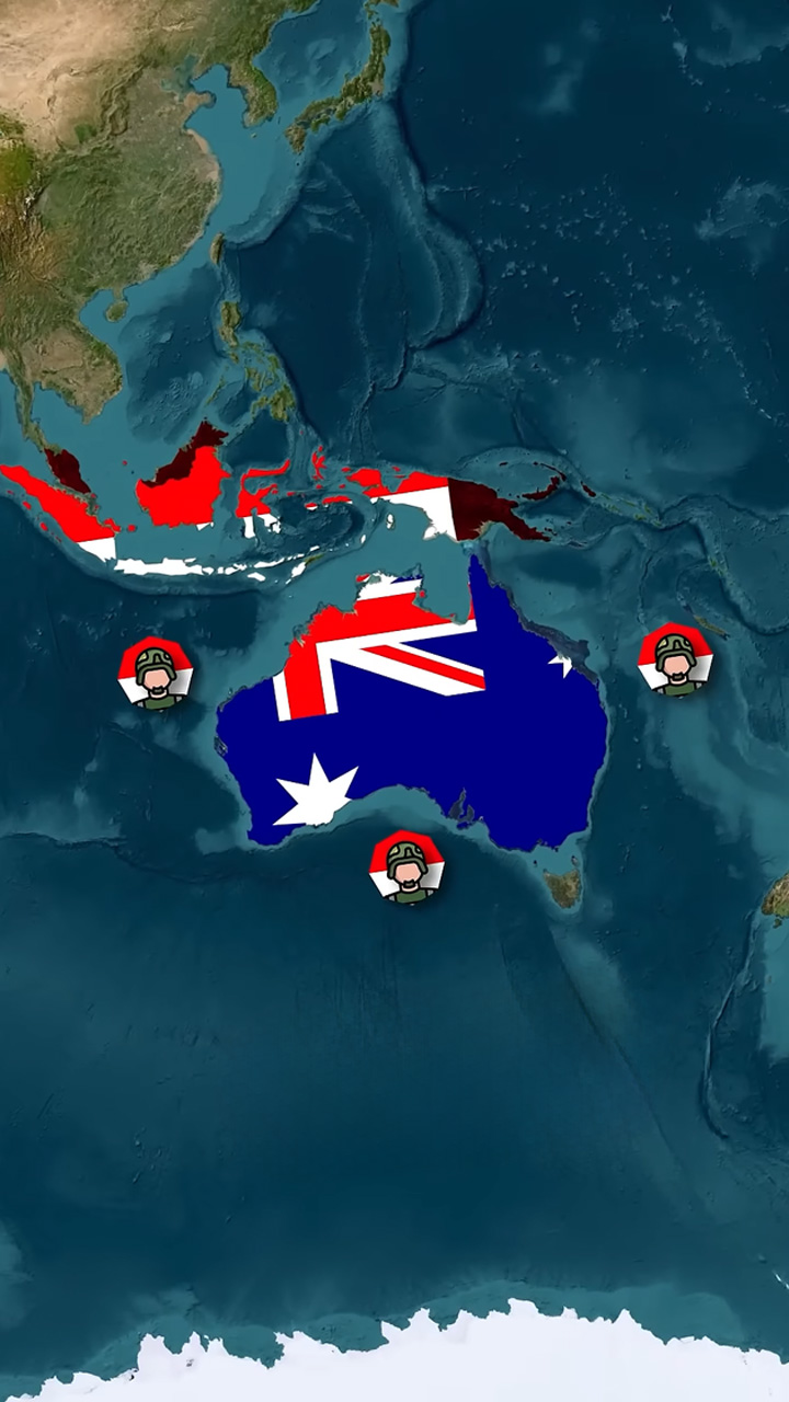 What happens if Indonesia invades Australia?