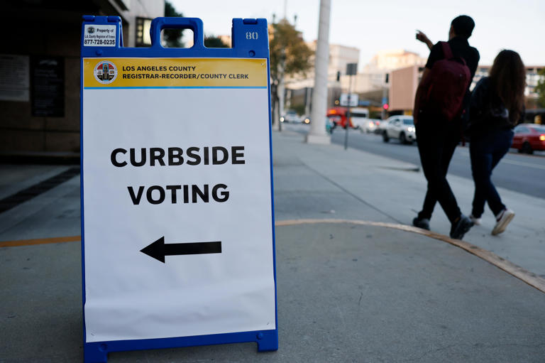 LA officials issue warning after vote center vandalism, burned ballots