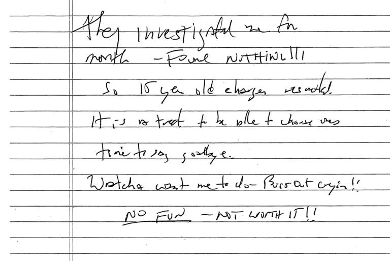 Secret Jeffrey Epstein suicide note revealed