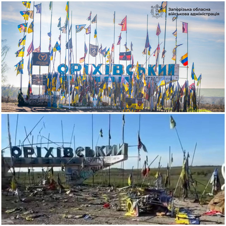 Russia strikes symbol of Zaporizhzhia region: Footage