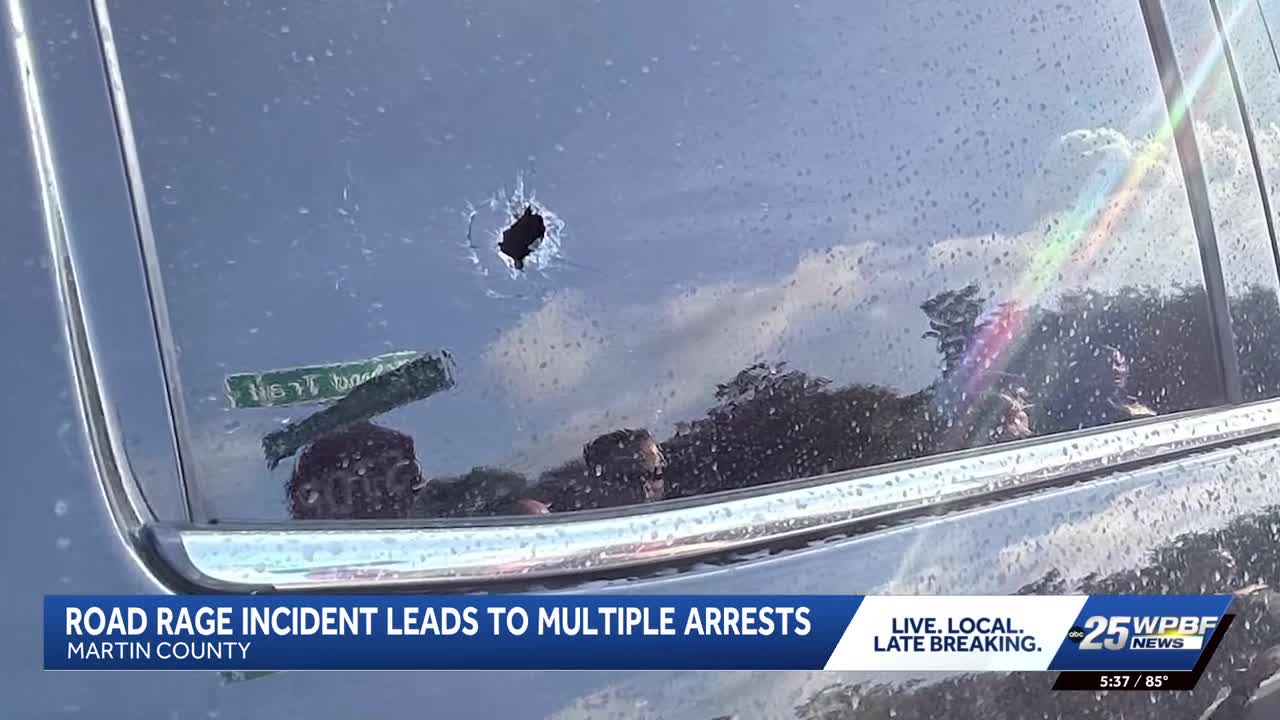 Road rage in Martin County leads to gunfire and two arrests