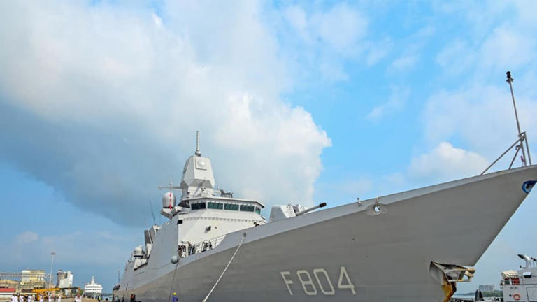 Dutch Navy ship HNLMS De Ruyter arrives in Kochi with top delegation