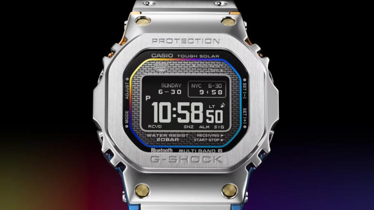 Casio launches $880 rainbow metal G-Shock watch in the US