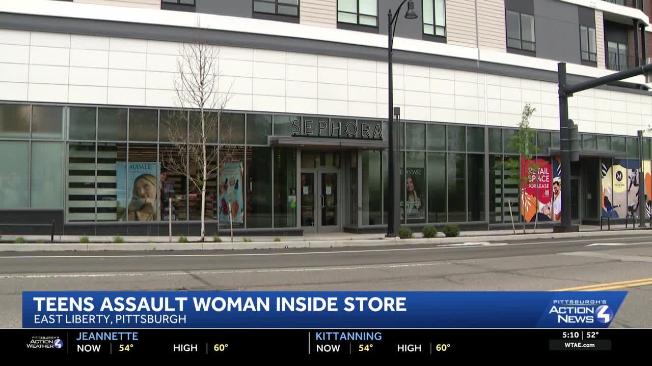 Teens accused of assaulting woman inside Pittsburgh Sephora store
