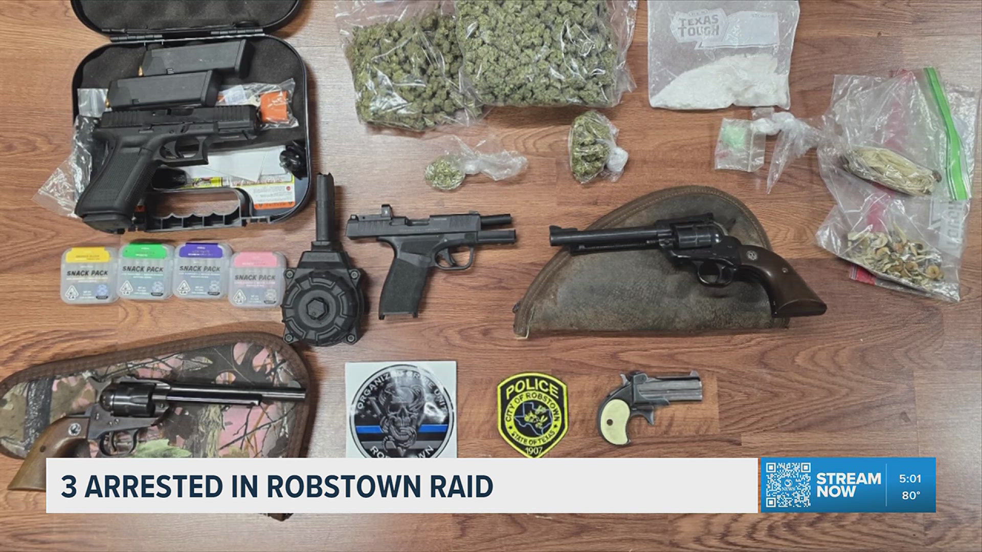 3 people arrested in Robstown raid