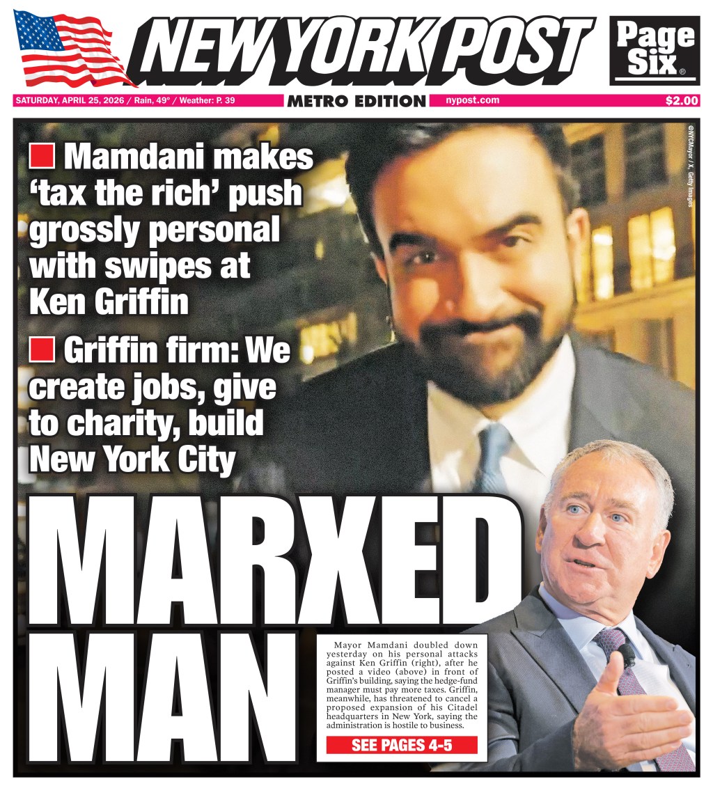 Billionaire bigwigs launch NYC exodus after Mamdani’s 'tax the rich' antics