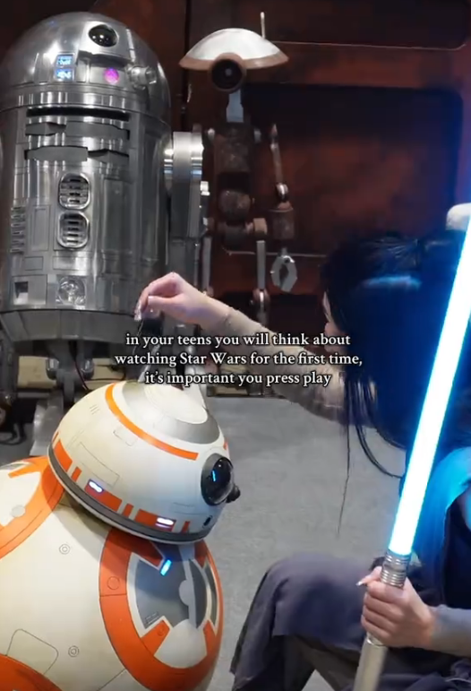 Just press play Star Wars cinematic transition