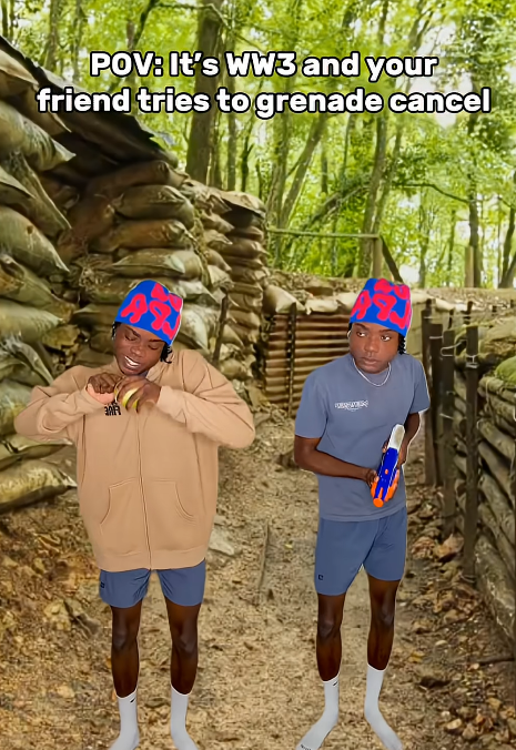 POV: WW3 and your friend tries grenade cancel