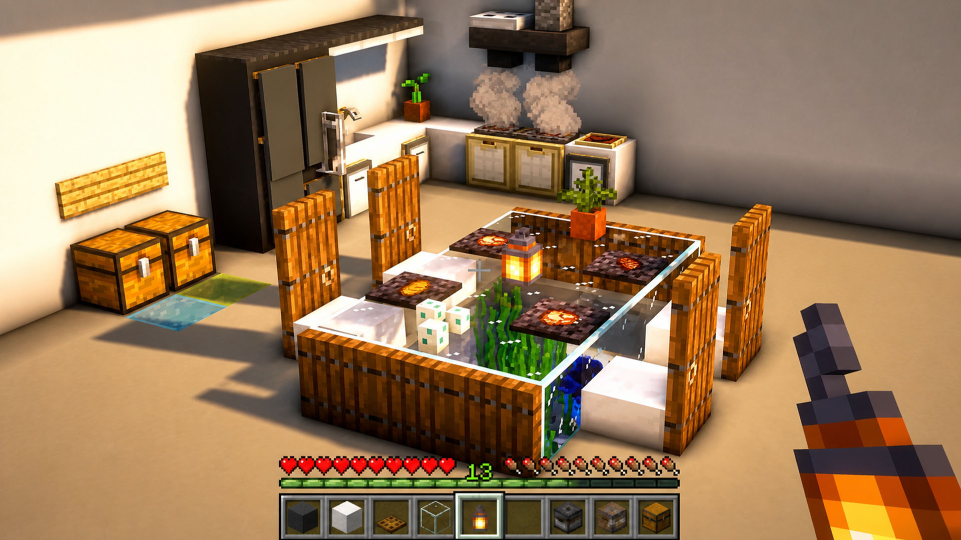 Kitchen build ideas that fit small Minecraft spaces