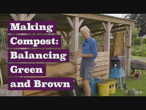 Compost making, balancing green & brown or nitrogen & carbon