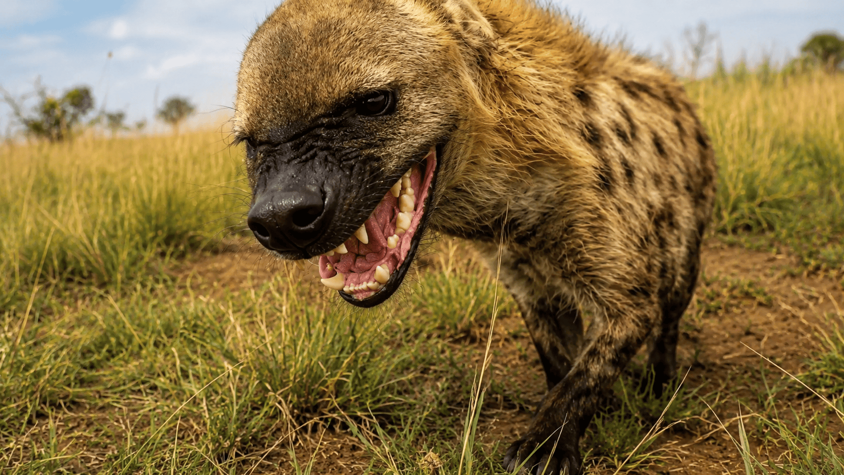 This hyena’s rescue story leads to a new home