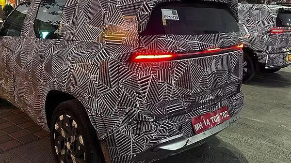 Tata Sierra EV spotted in wild again, new bumper element and ...
