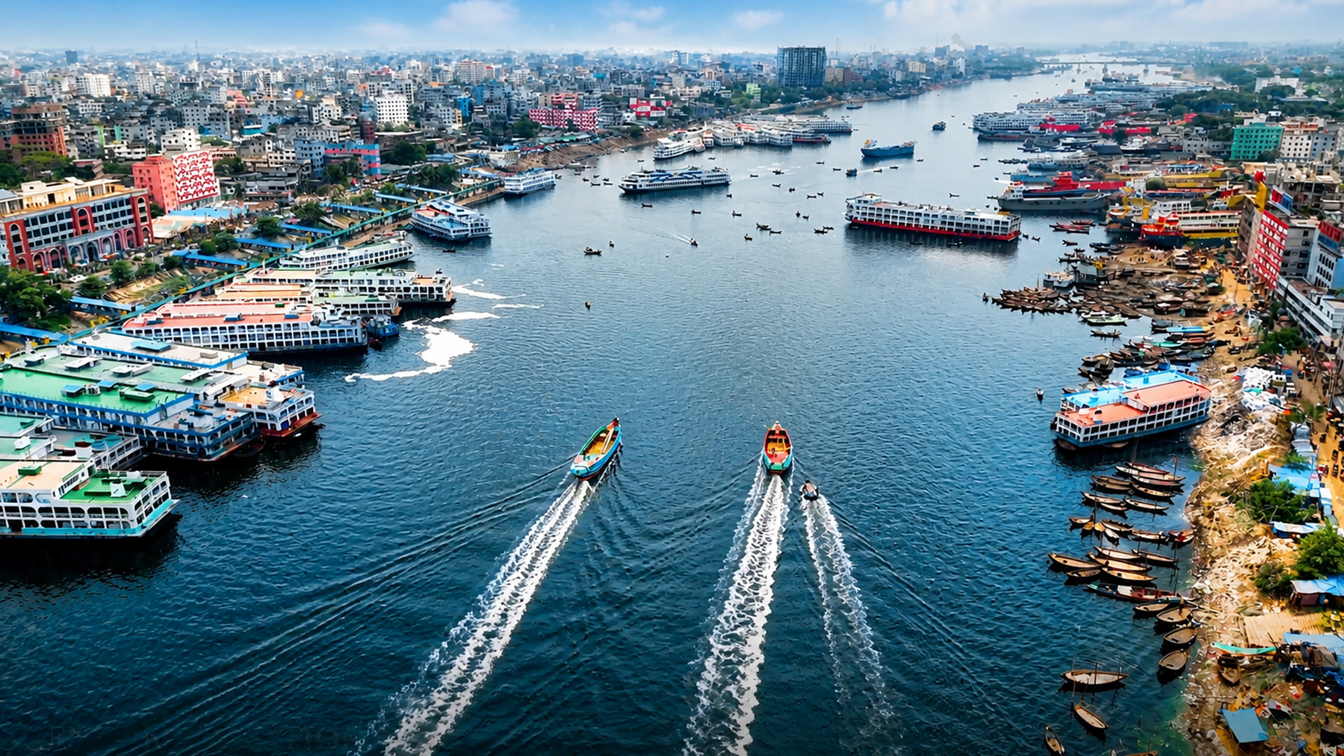 Where boats replace roads in daily life