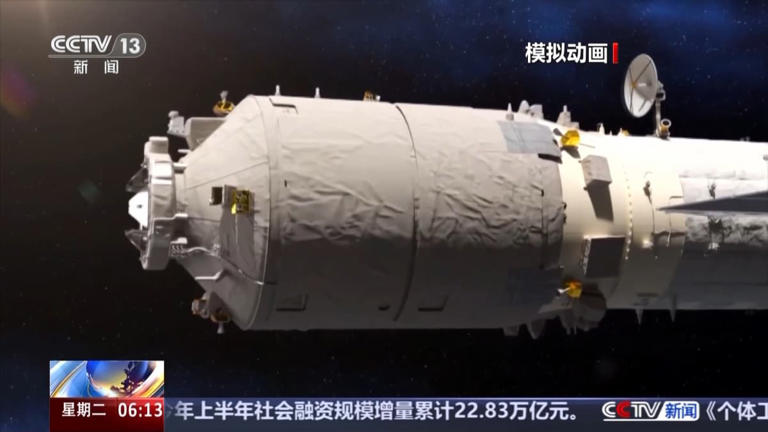 China's Tianzhou-9 cargo spacecraft undocks from Tiangong space station ...