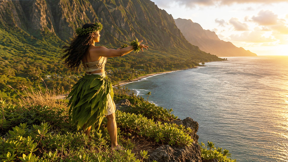 Moana in real life flies across Hawaii landscapes