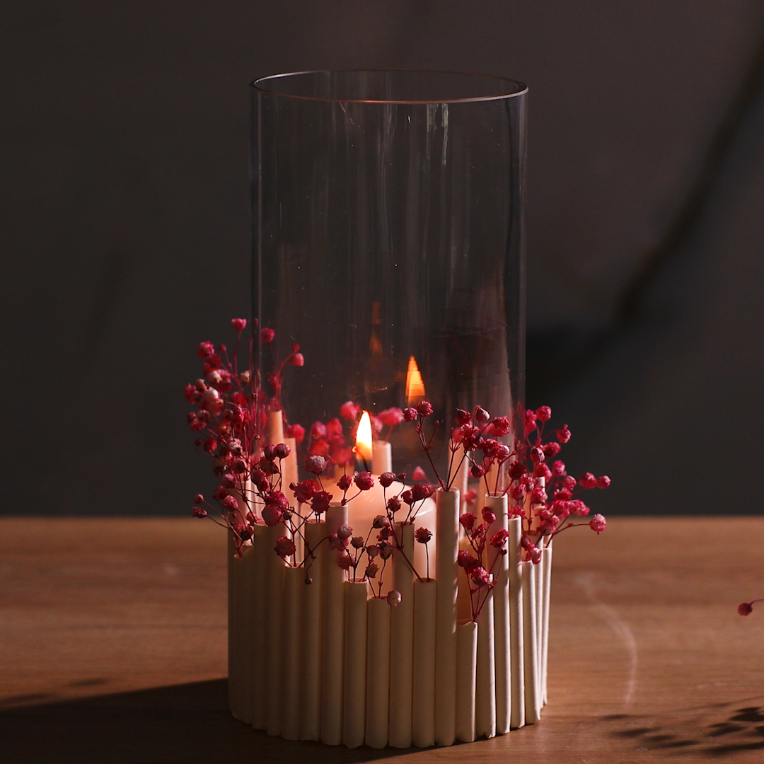 Onde pétalas encontram a chama em decorações de vela🕯️🌸