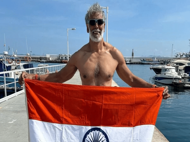 Milind Soman Creates History At 60 Actor Swims From Europe To Africa