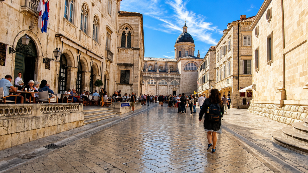 A historic walk through Dubrovnik Old Town (4K)