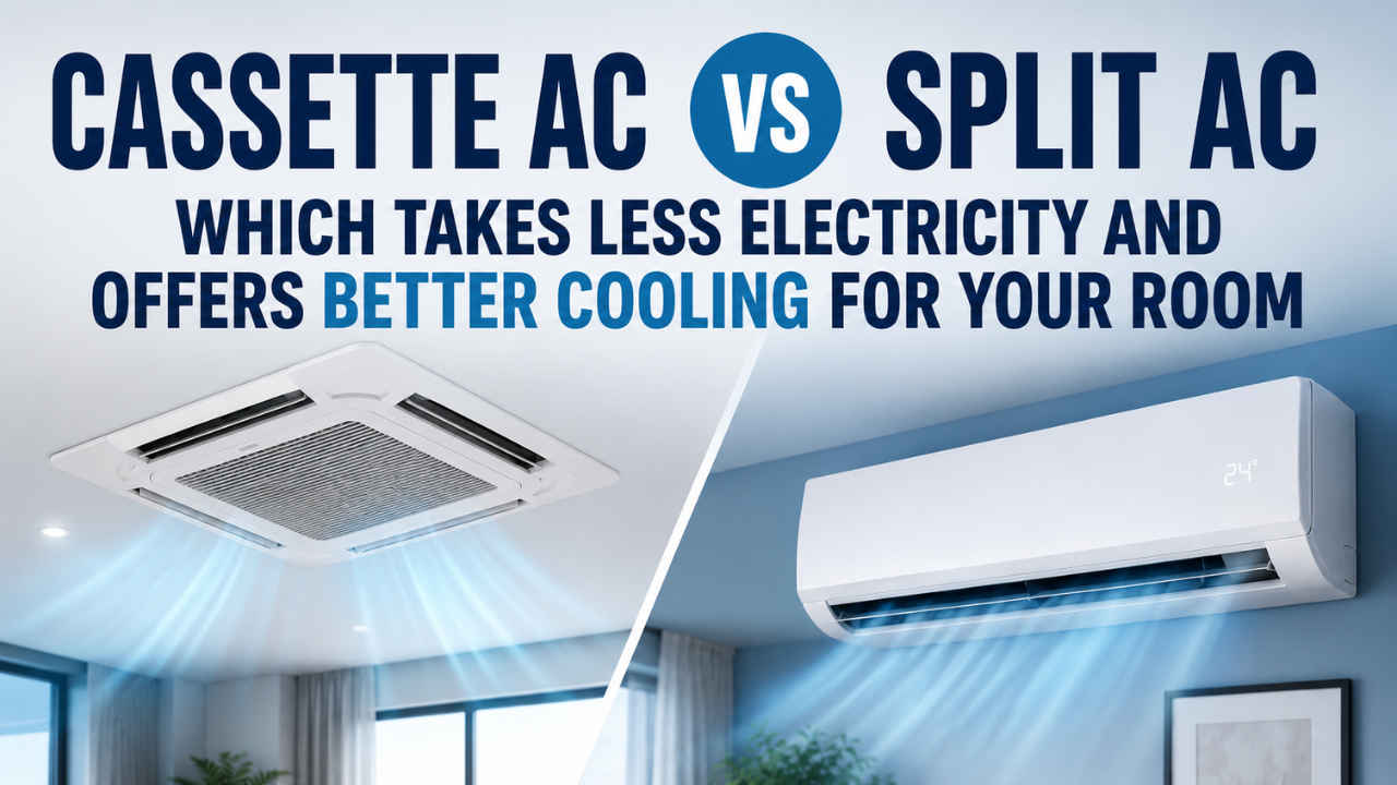 Cassette AC vs split AC: Which takes less electricity and offers better ...