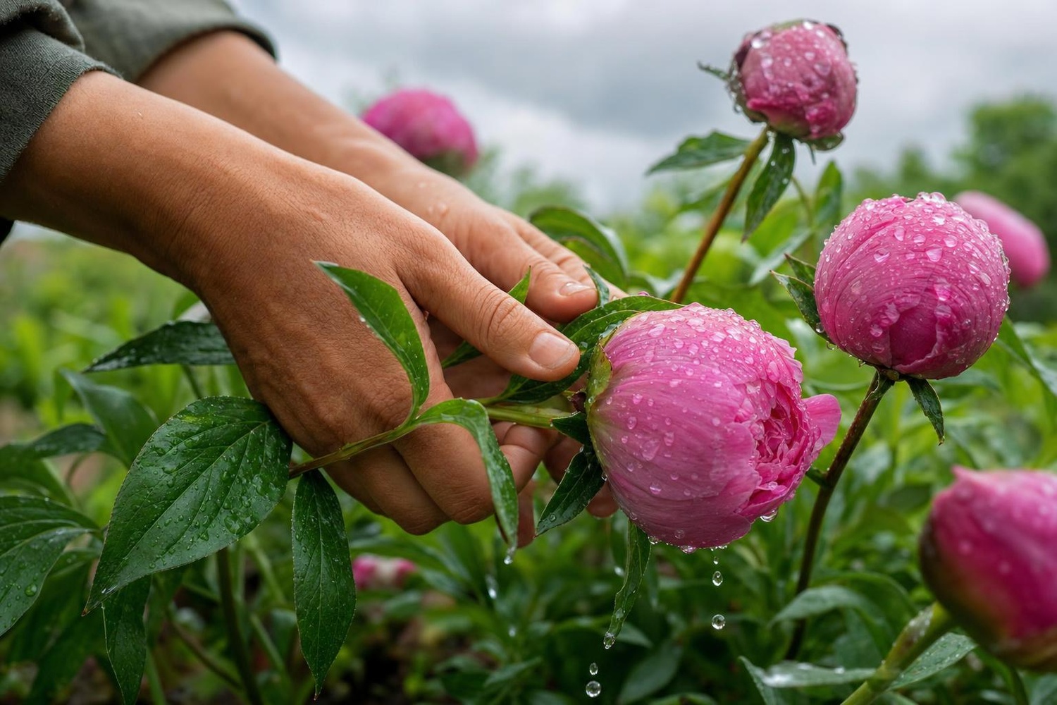 Pivoines sous la pluie : le geste d'expert à faire d'urgence pour ...