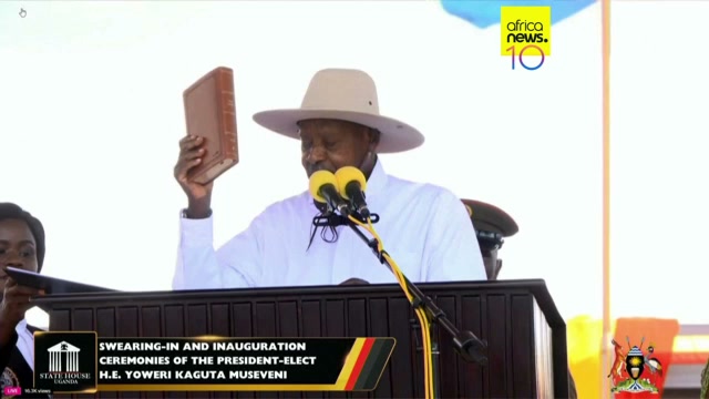 Uganda's 81-year-old President Yoweri Museveni sworn in to eighth term