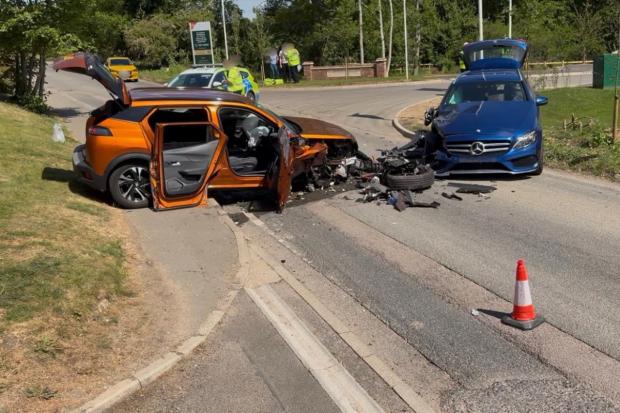 Road closed as emergency services called to crash