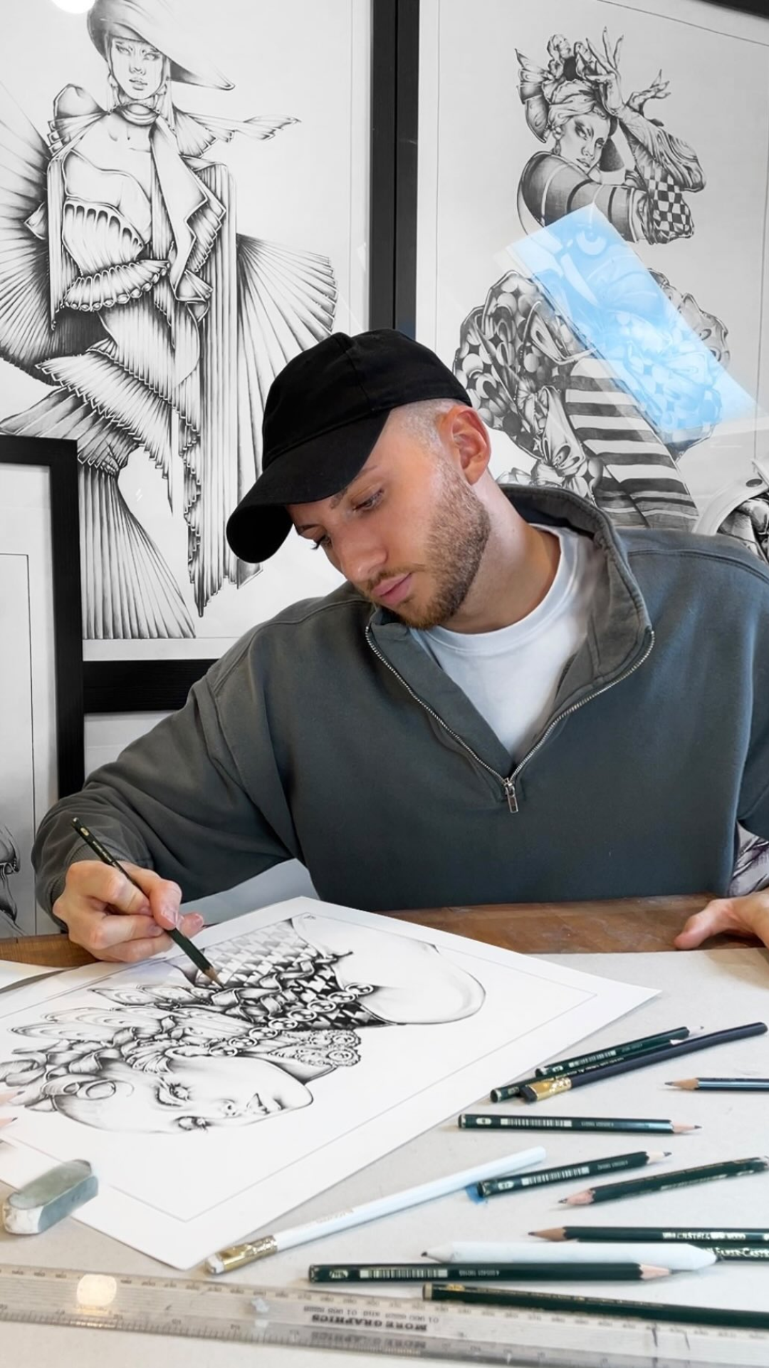 Inside the creative process behind this stunning graphite artwork