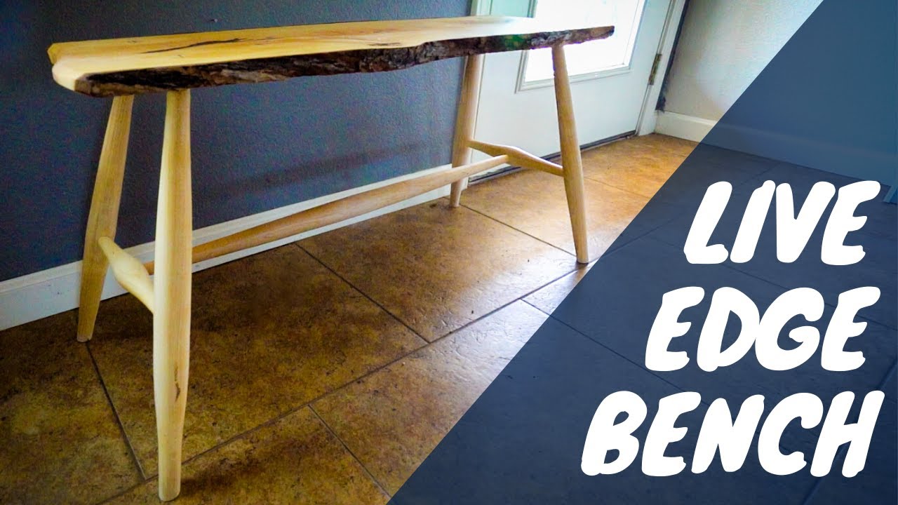 Build a stunning live edge bench with these DIY steps