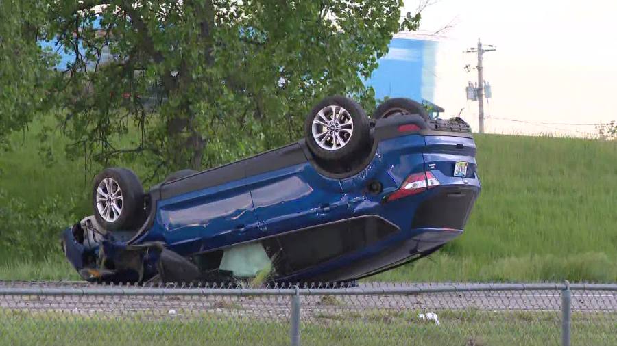 Rollover crash on I-80/35 ramp leaves one seriously injured