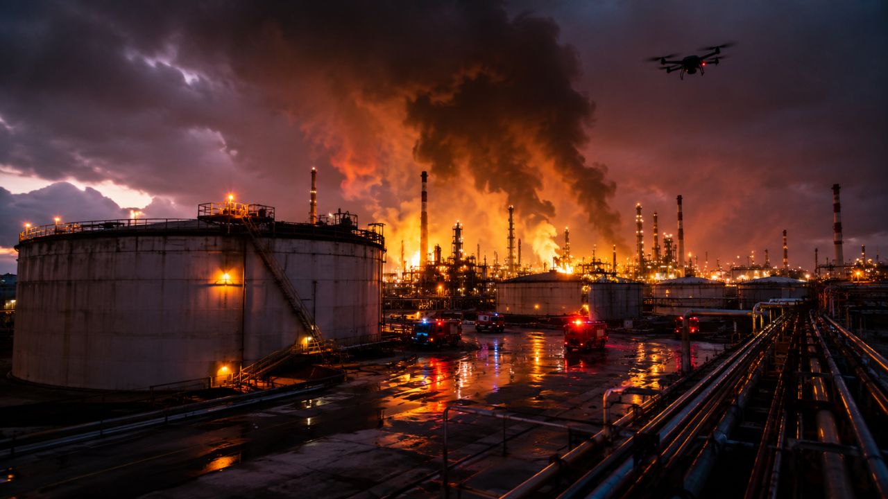 Massive Russian oil sites hit in Ukraine strike