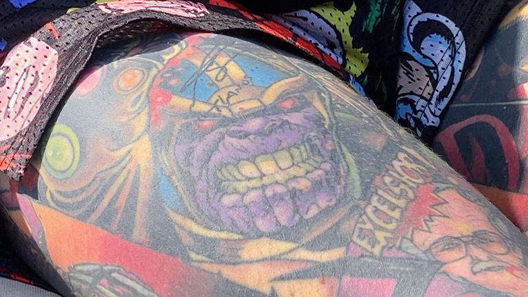 Marvel tattoo world record holder vows to carry on
