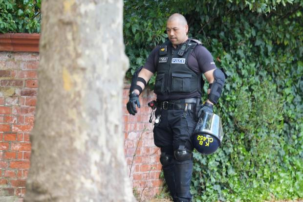 Full police statement as riot-clad officers in stand-off with man