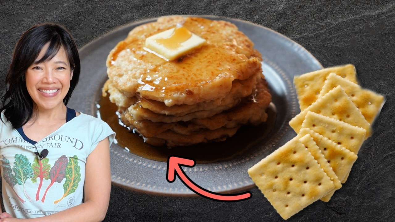 Great Depression saltine cracker pancakes