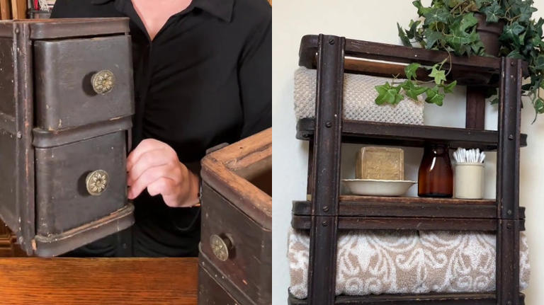 Not baskets nor cabinets: This antique upcycle makes the perfect ...