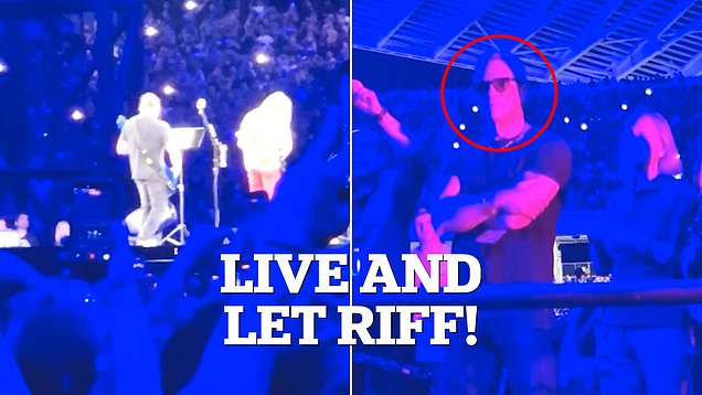 James Bond star Daniel Craig rocks out to Metallica in Athens