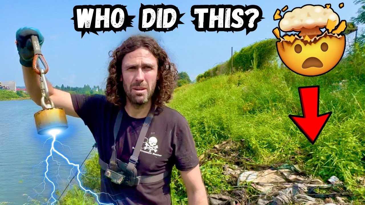 Absolutely amazing what we found magnet fishing in the river