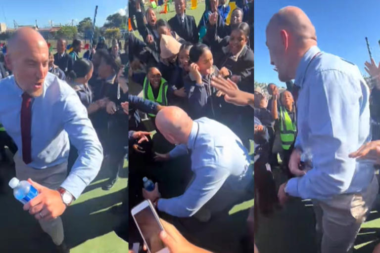 Teacher goes viral after jumping into learners’ dance circle – watch