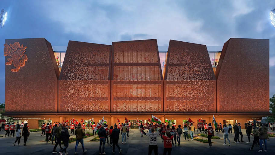 Rob Mac, Ryan Reynolds reveal when Wrexham’s new Kop stand will ...