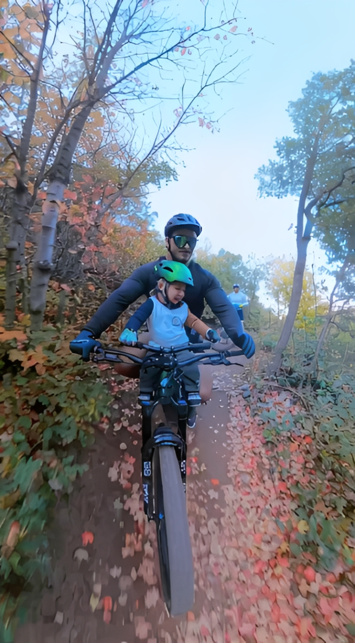Raw footage of my 1-year-old trying to disable my bike