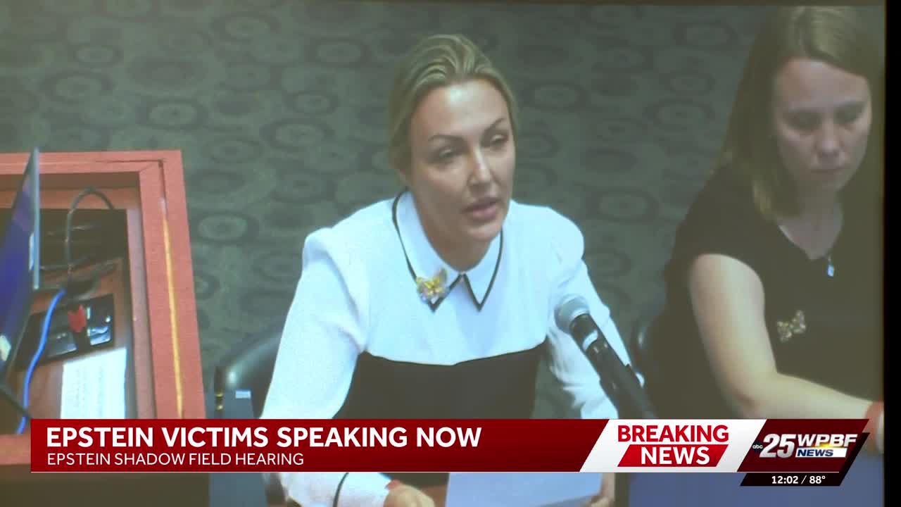 Survivors testify at shadow hearing on Jeffrey Epstein case in West ...