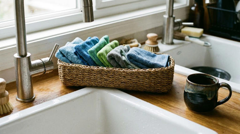 How to make quick kitchen wipes easier with the microfiber cloth swap ...