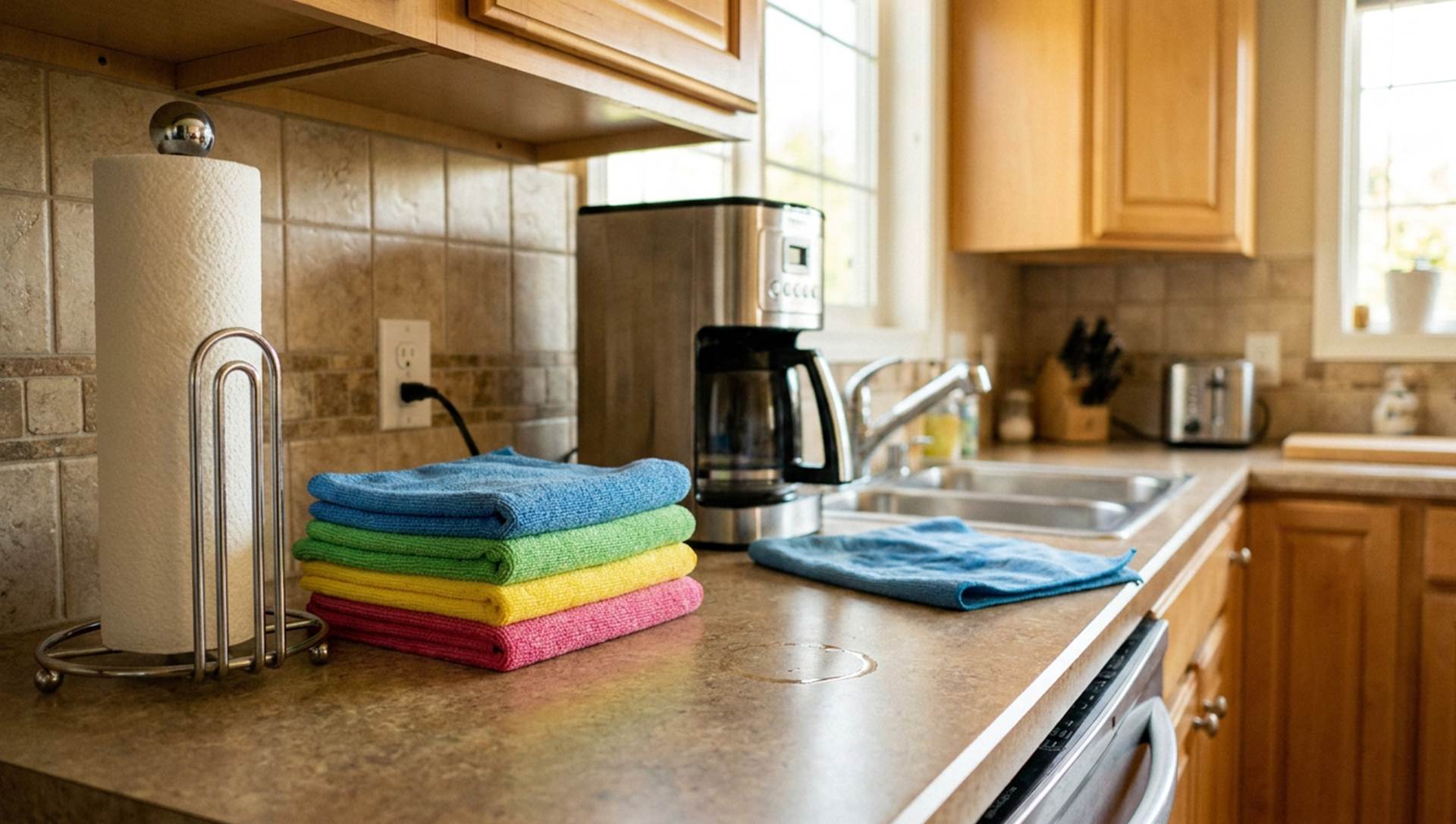 How to make quick kitchen wipes easier with the microfiber cloth swap ...