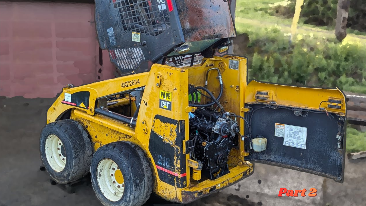 CAT skid steer engine swap reveals major repair challenges part 2