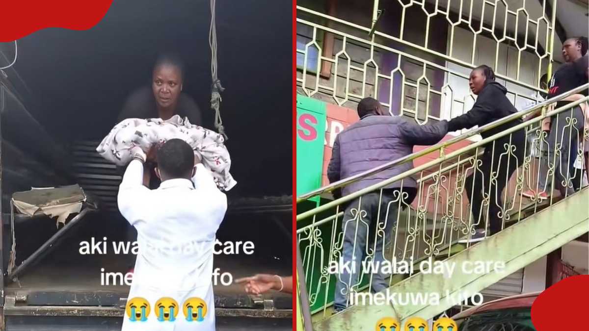 Nairobi mum wails in pain after baby allagedly dies in day care ...