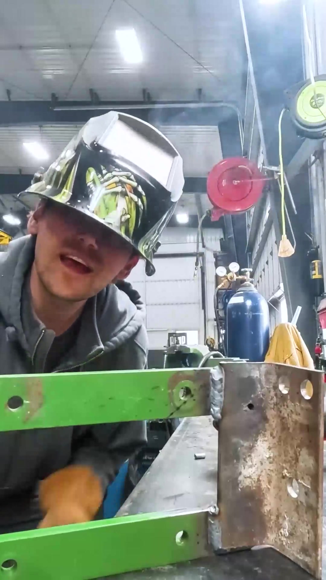 Yard testing a parked machine