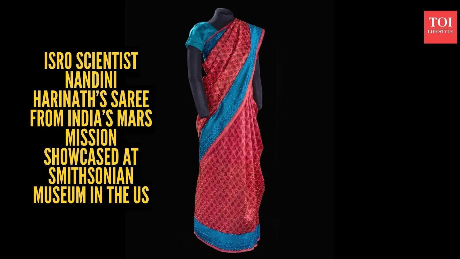 ISRO scientist Nandini Harinath’s saree from India’s Mars mission ...