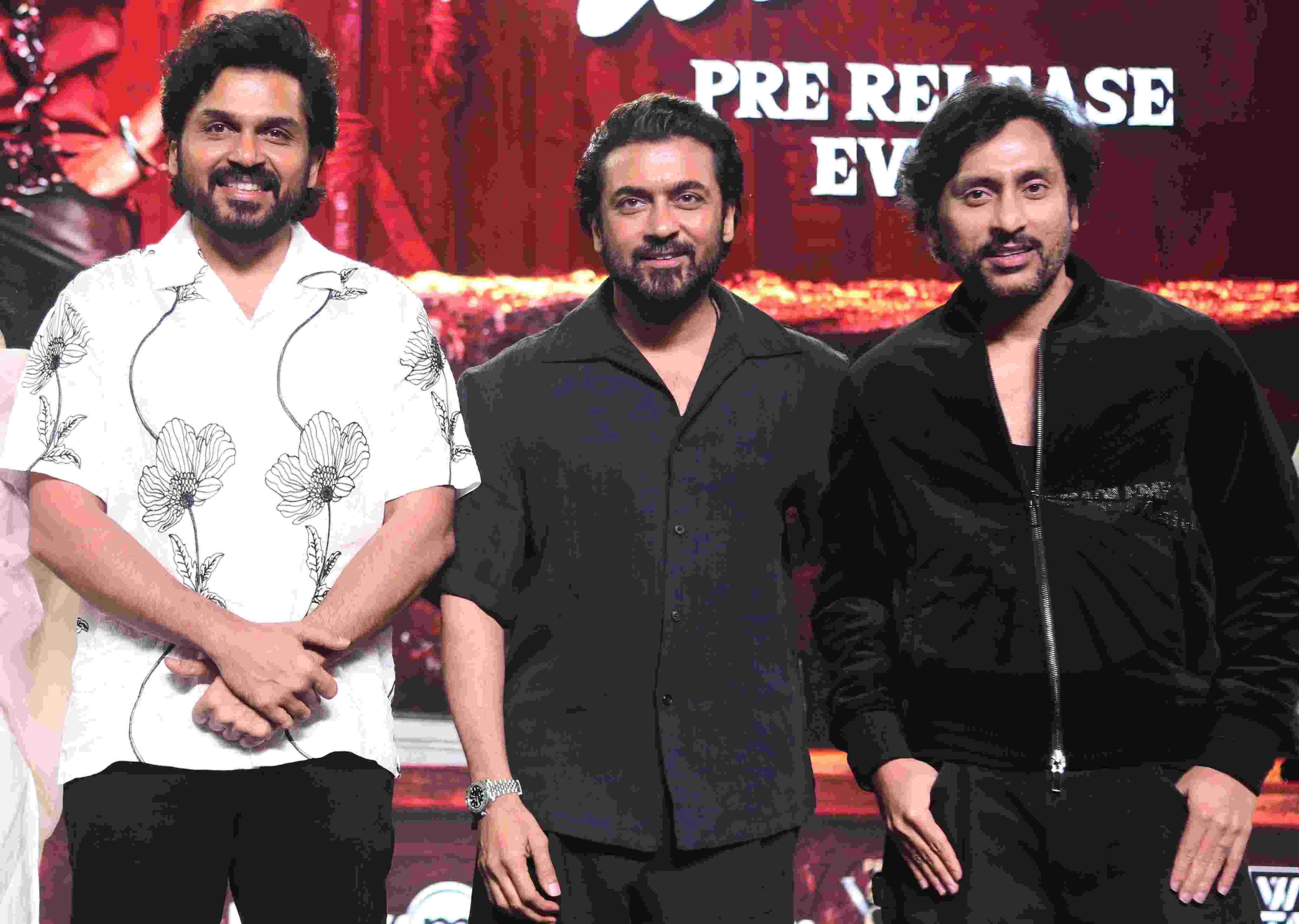 Kollywood stars invoke Telugu superstars during Hyderabad promotions