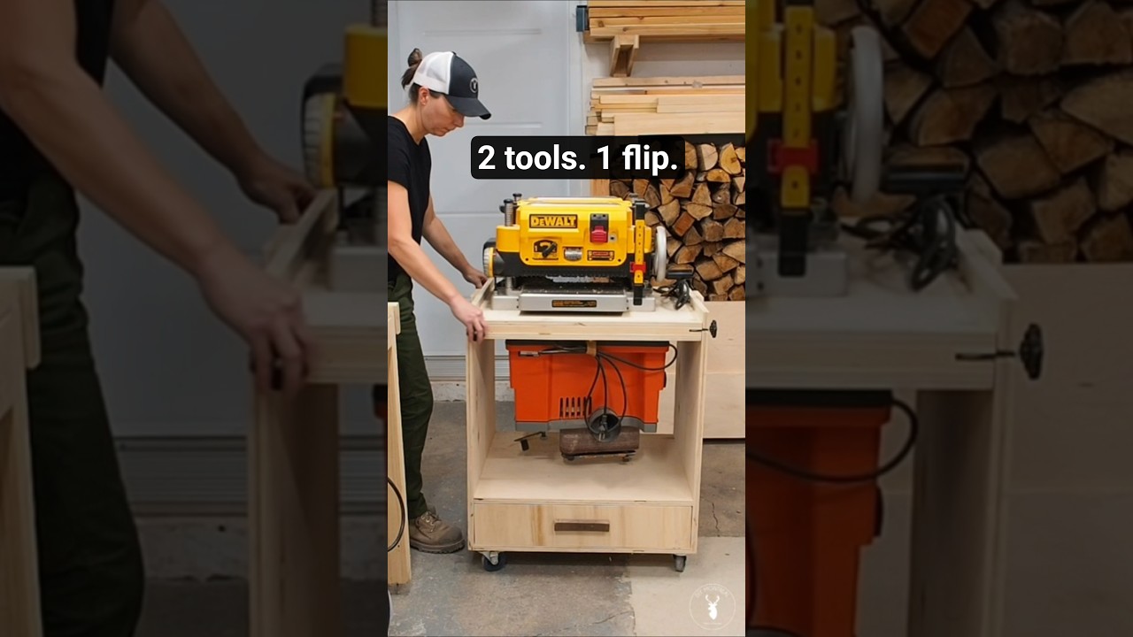 I built a flip top tool stand in my garage!