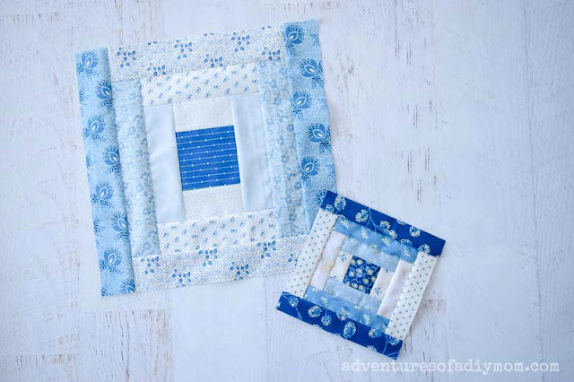 Courthouse steps quilt block tutorial